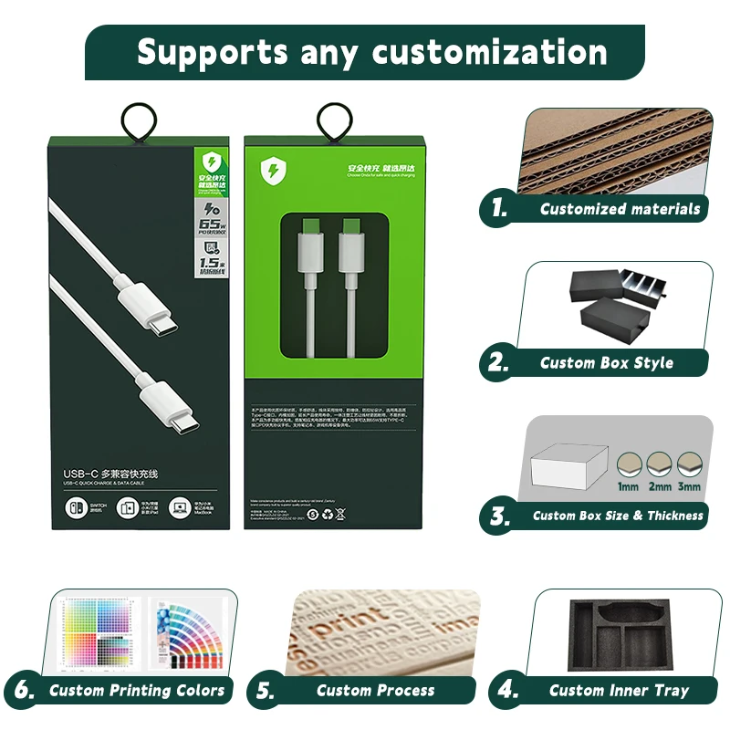 Customized Paper Packaging Box for Electronic Accessories