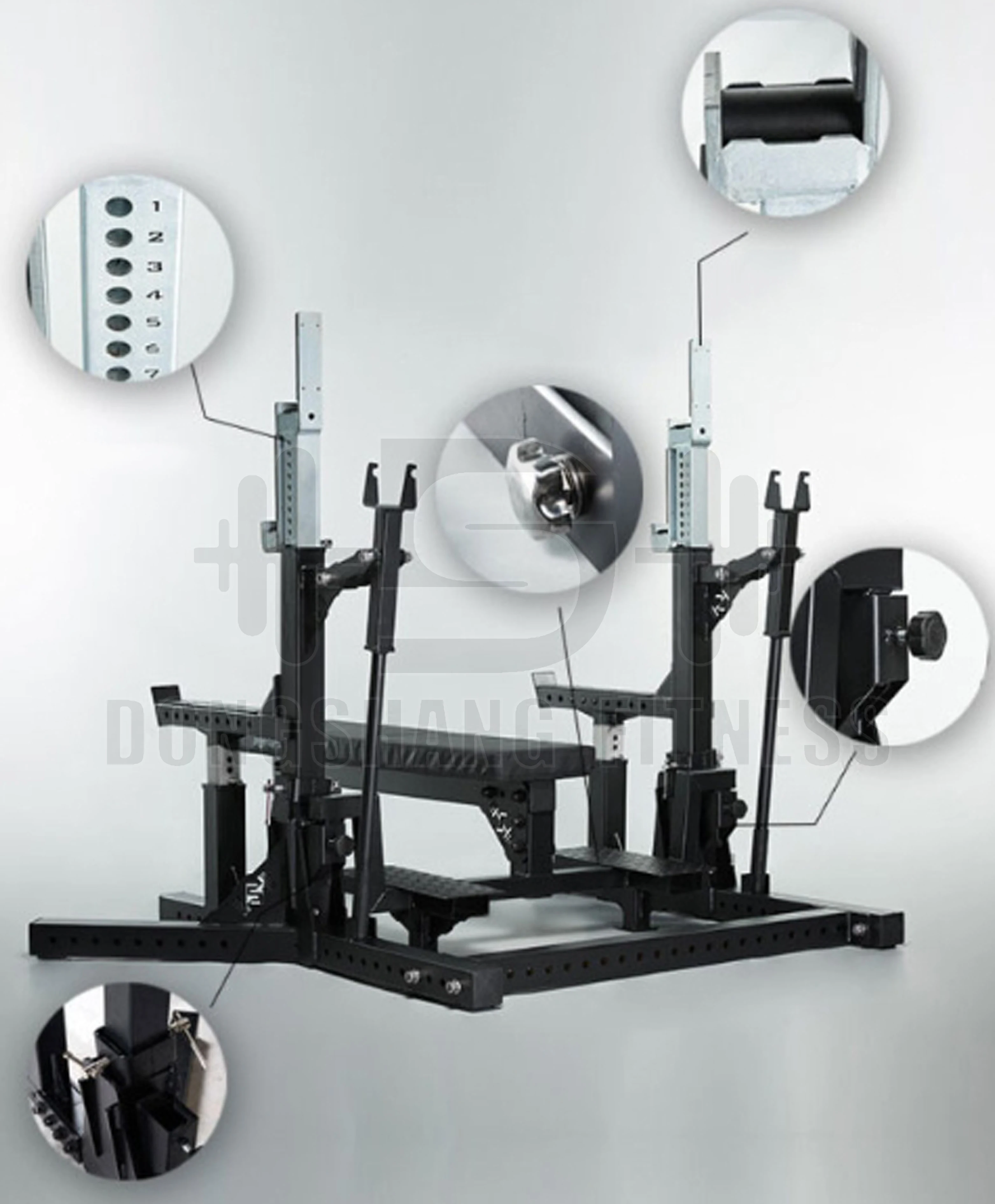 High Quality Fitness Equipment Competition Bench Press Combo Squat Rack ...