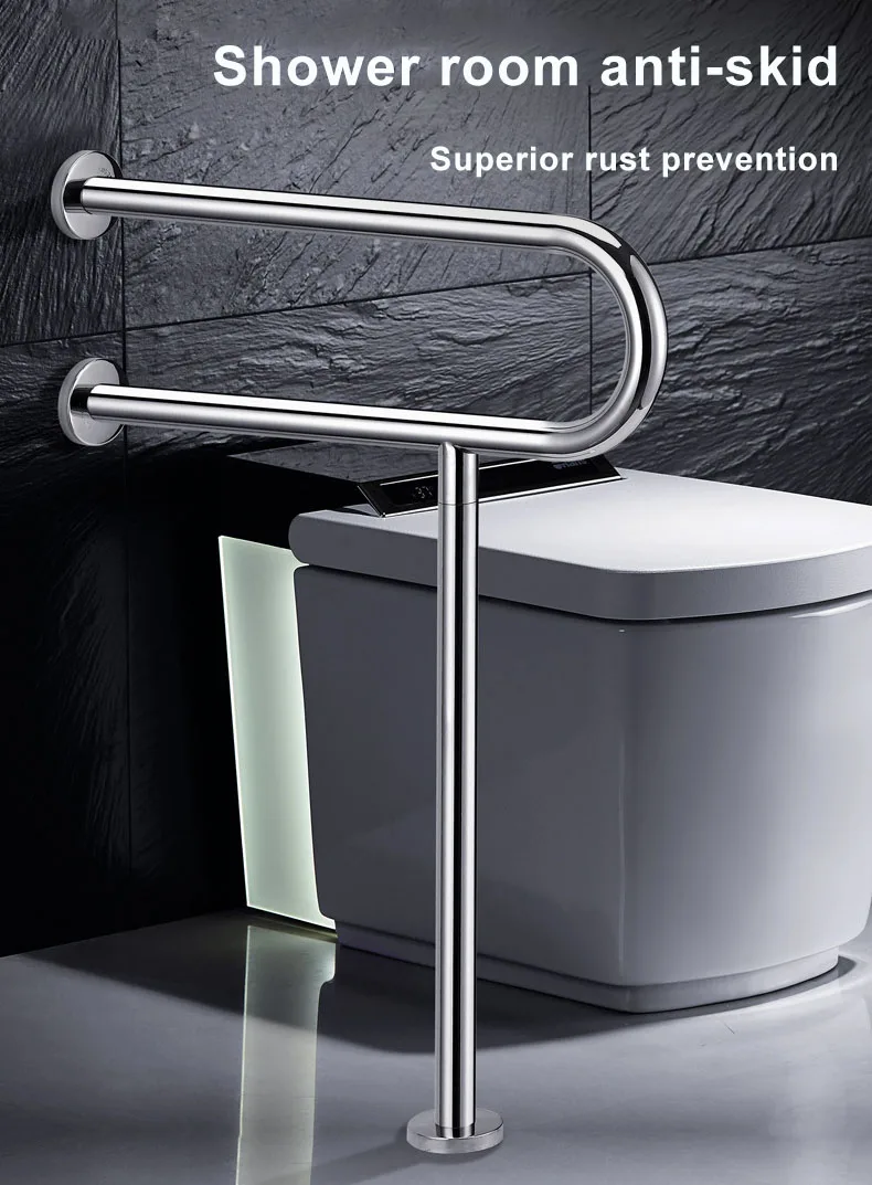 Customizes Toilet Handrail Bathroom Safety Grab Bar Toilet Bar Disabled ...