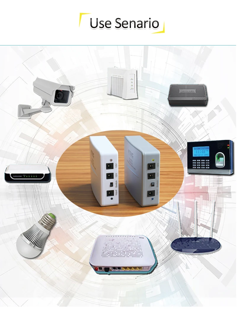 Mini Dc Ups for Wifi Router and Modem with Power 18w 5200mah Lithium ...