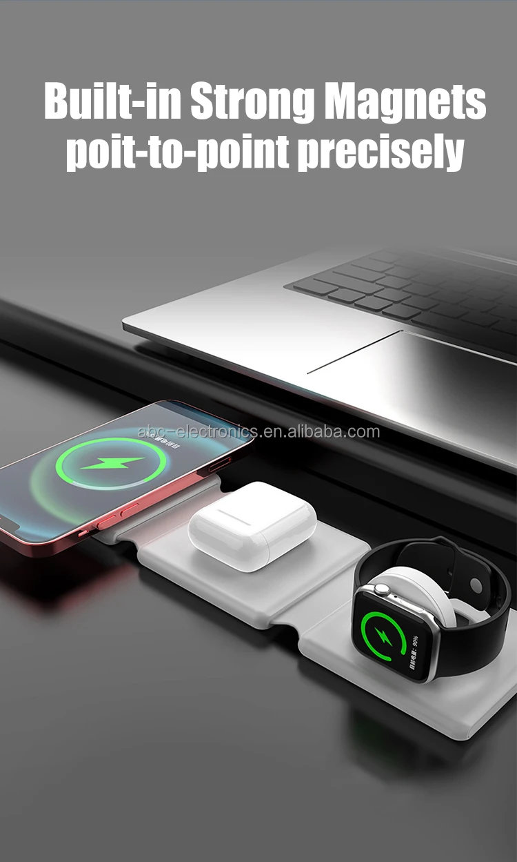 15w Folding Fast Charging Station 3 In 1 Wireless Charger 3 In 1 ... 15w Folding Fast Charging Station 3 In 1 Wireless Charger 3 In 1 ...