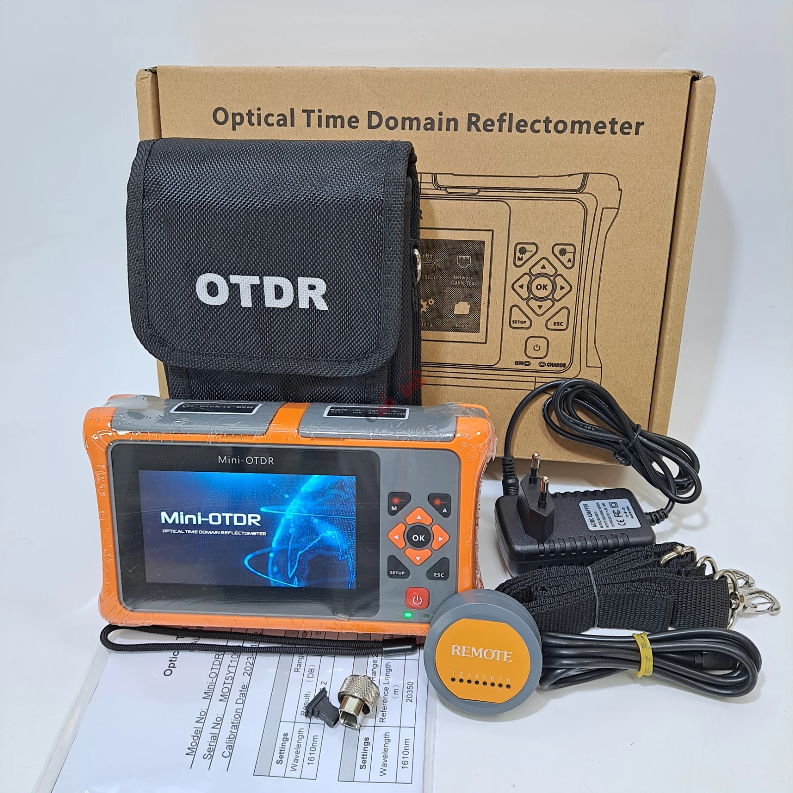 Mini Otdr 1550nm 24db Fiber Optic Reflectometer Touch Screen Vfl Ols ...