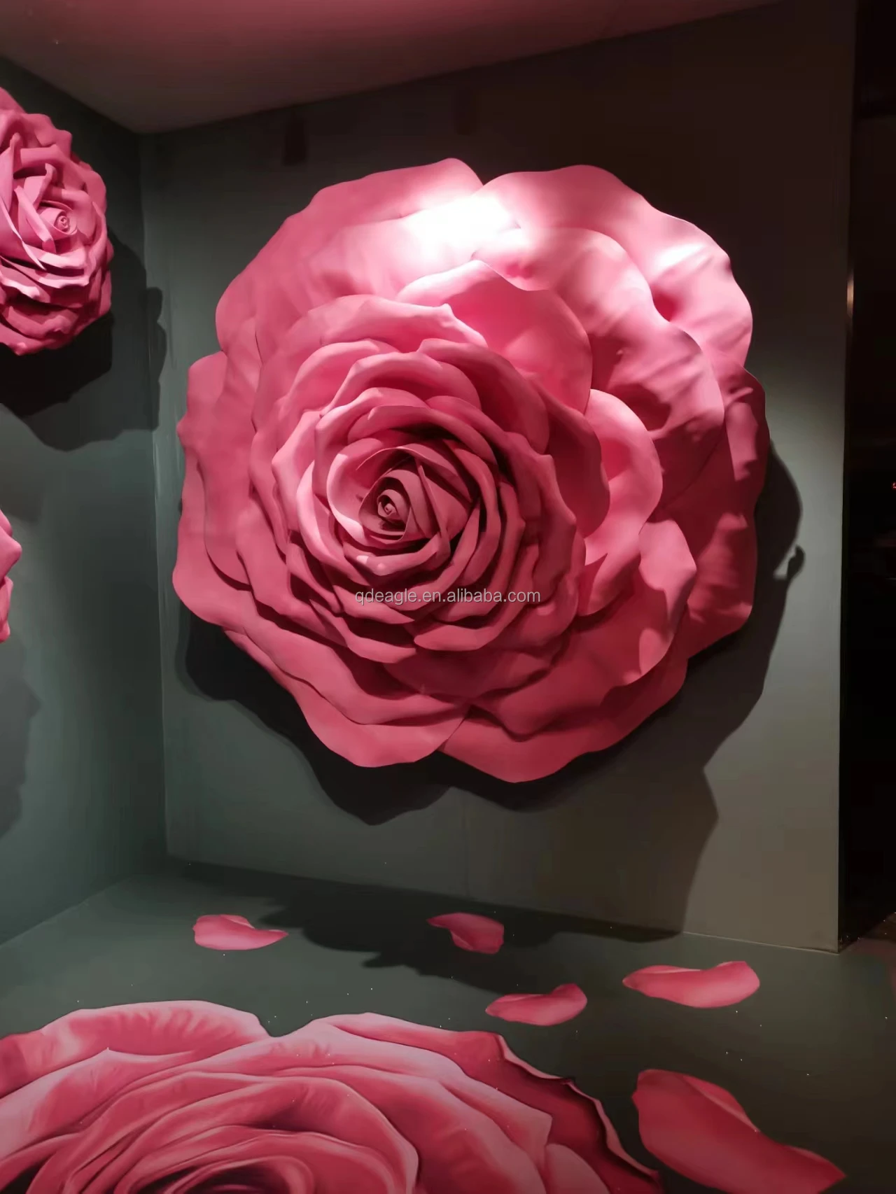 Hand Made Custom Giant Flower EVA Rose Window Display Weeding Supply ...