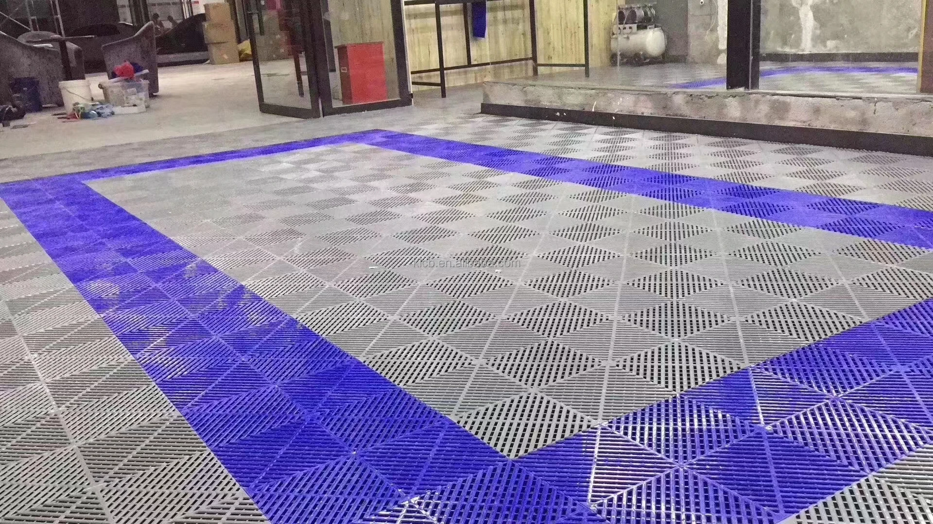Anti Slip Interlocking Garage Floor Tiles for Car Parking