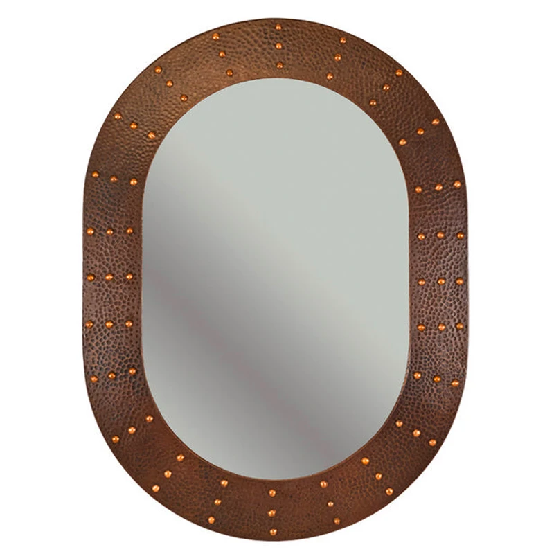 Copper Mirror Frame Hand Hammered Copper Frame With Rectangle Or ...