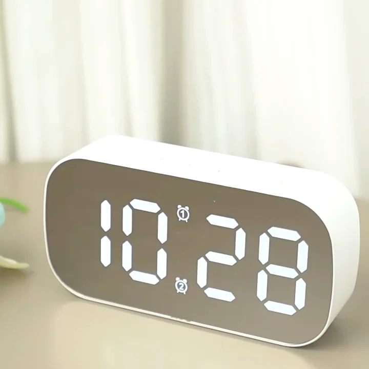 Digital Desktop Alarm Clock With Temperature Calendar Led Display ...