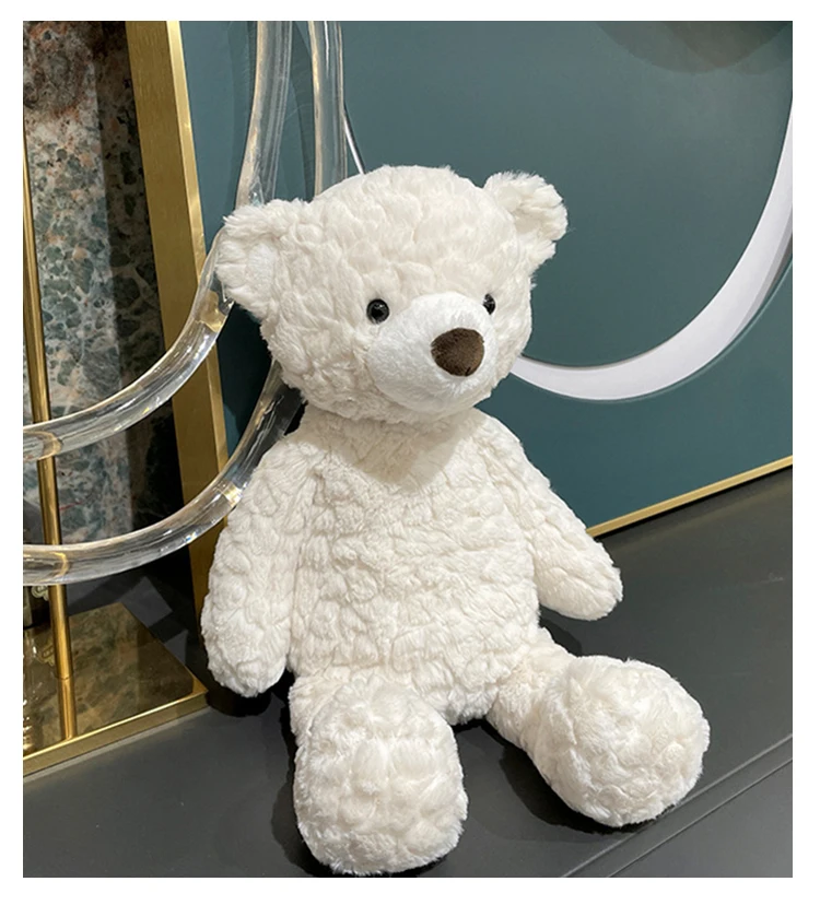 Custom Plush Action Figure Bear Plush Stuffed White Bear Soft Fluffy ...