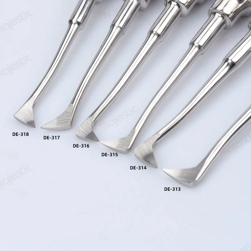 Left And Right Dental Extraction Equipment Triangle Tip Dental Luxating Root Elevators Surgical ...