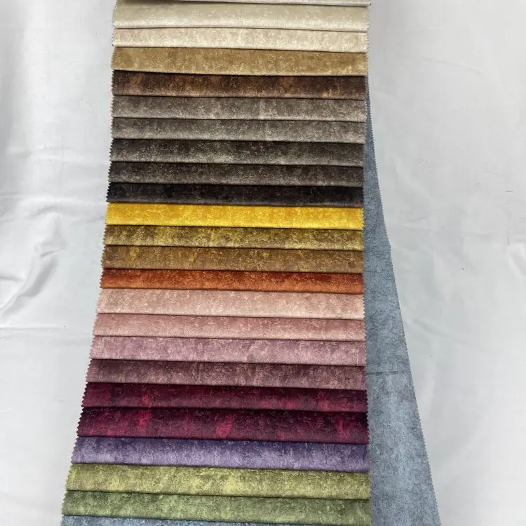 Luxury Home Textile Upholstery Furniture Dyed Super Soft Plush Velvet ...