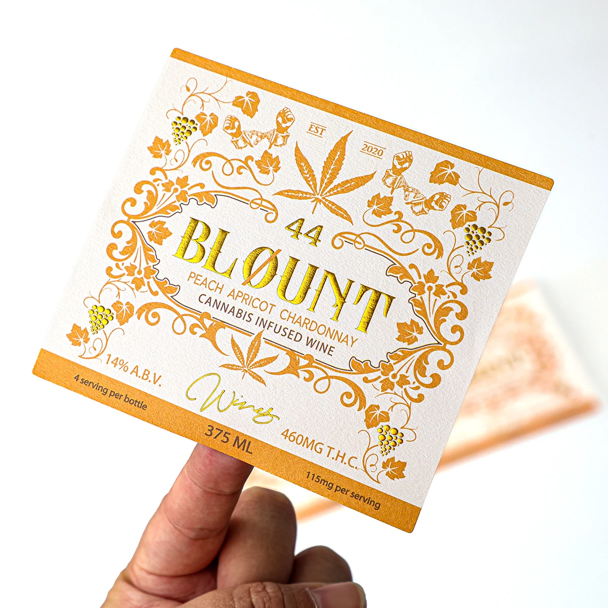 Custom Textured Labels Raised Uv Copper Gold Foil Embossed Sticker ...