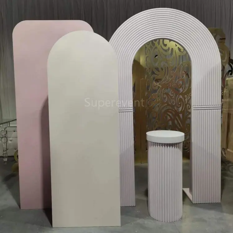 High Quality PVC Arch Pink Backdrop for Wedding Decoration