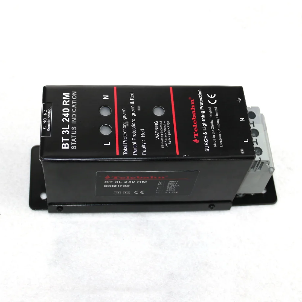 Power Surge And Lightning Protection Box Ac Spd I+ii+iii Class 280v 12 ...