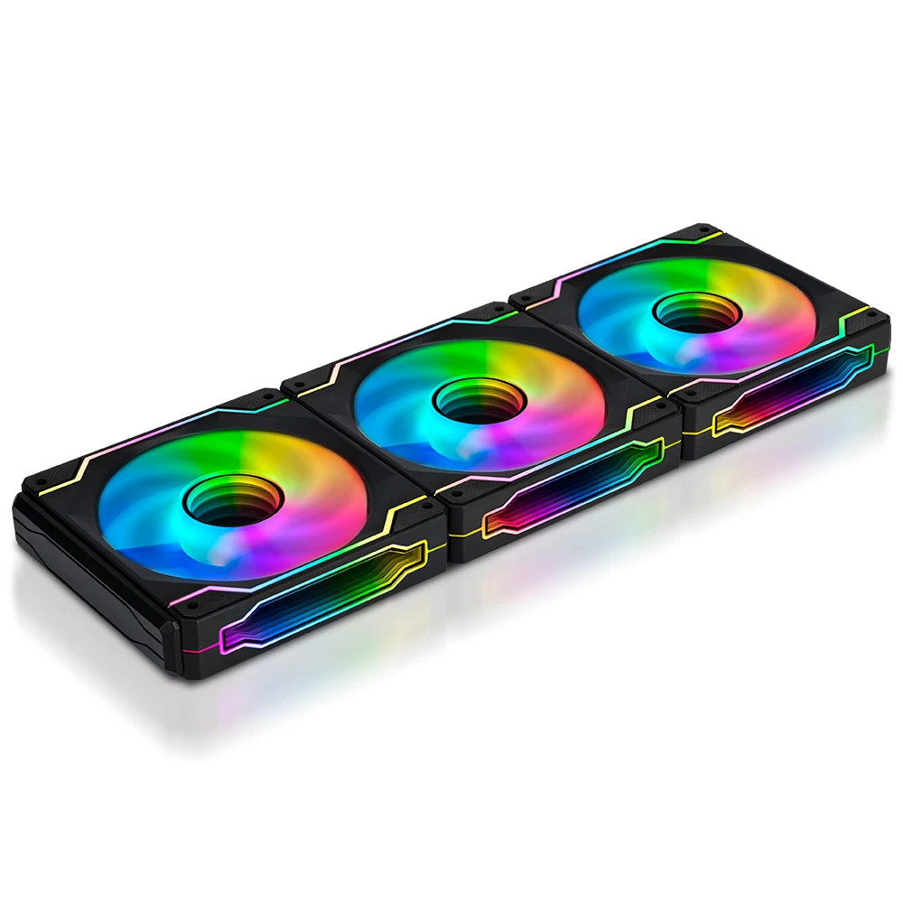 AURA Sync Computer gaming Pc Cooler Fan Rgb Lights Daisy-chain 3pack ...