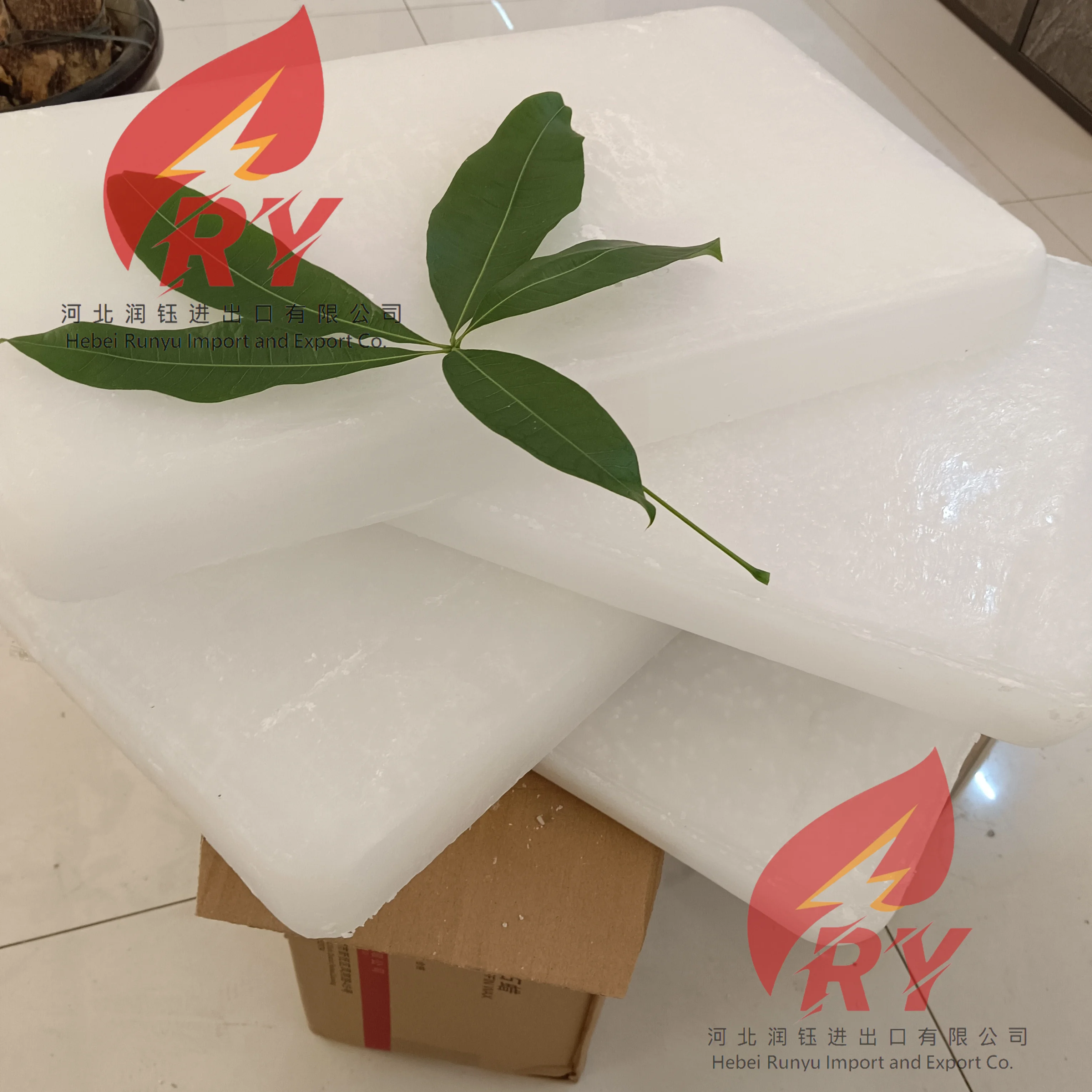 Kunlun Fully Refined White Slab Paraffin Wax Candle Semi-refined ...