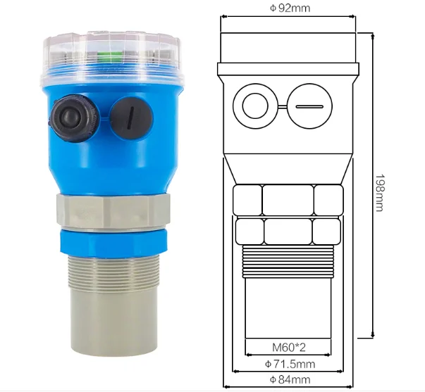 Non Contact RS485 Modbus 20m Ultrasonic Water Level Sensor