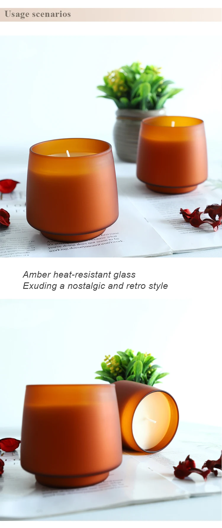 Unique Design Excellent Material Borosilicate Glass Candle Holder ...