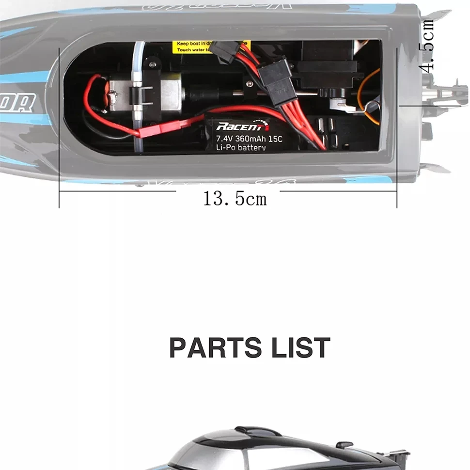RC Boat Remote Control Racing Boat with High Speed RC Fast Ship Sefl ...
