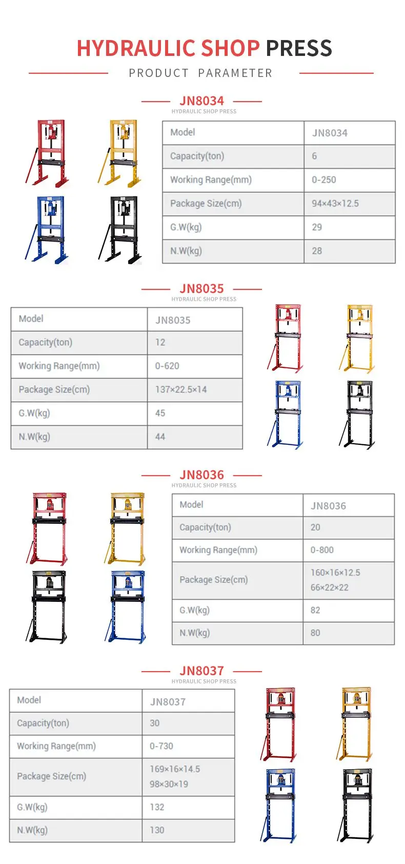 JNDO Hydraulic Press Machines - High Efficiency & Custom Support