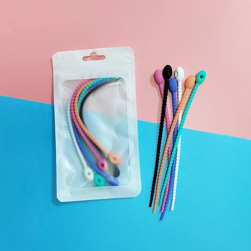 Factory Price Wholesale Colorful Releasable Silicone Twist Ties Strong ...