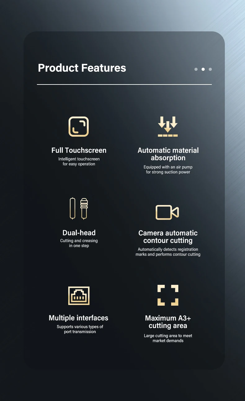 Factory A3+ Flatbed Cutter Plotter Double Head Cutting Creasing Box ...