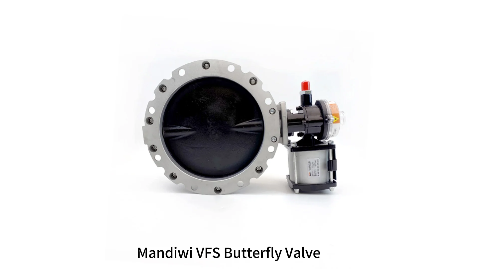 Dn150 Aluminium Single Flanged Pneumatic Actuator Powder Butterfly ...