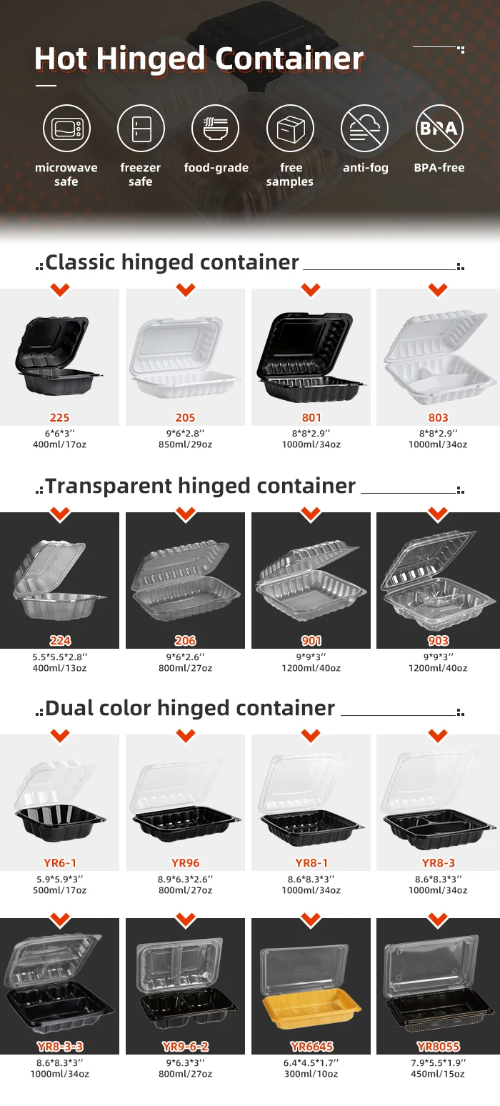 Multifunctional 4 Compartment To Go Containers Microwave Safe Meal Prep ...