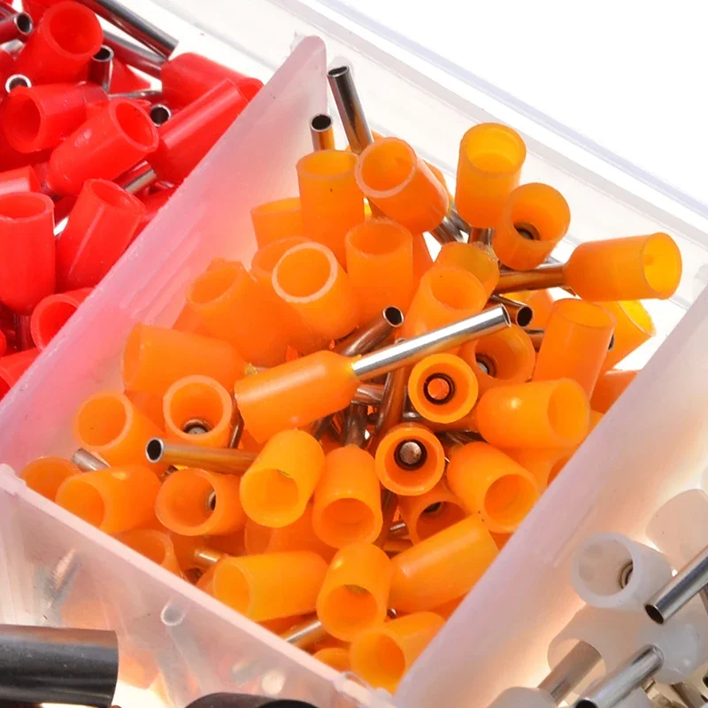400Pcs 22-10AWG Wire Crimp Terminals Connector Insulated Cord Pin End ...