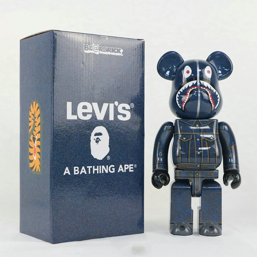 High Edition Bearbrick 400% 28cm Block Bear Doll Decoration Movable Toy ...