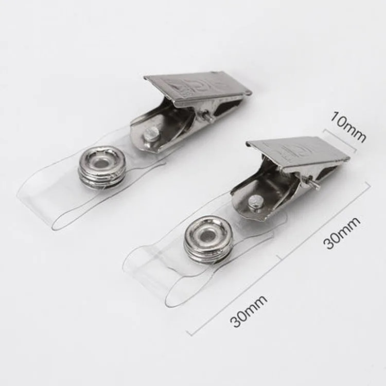 Hot Selling Metal Id Card Holder Clip Id Badge Tag Clip