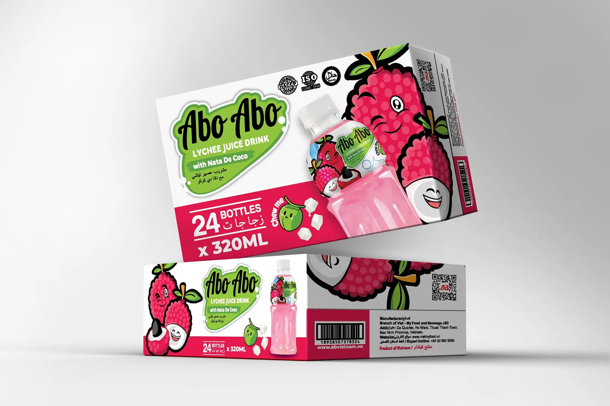 ABO ABO Fruit Juice with Nata De Coco - Healthy & Fresh