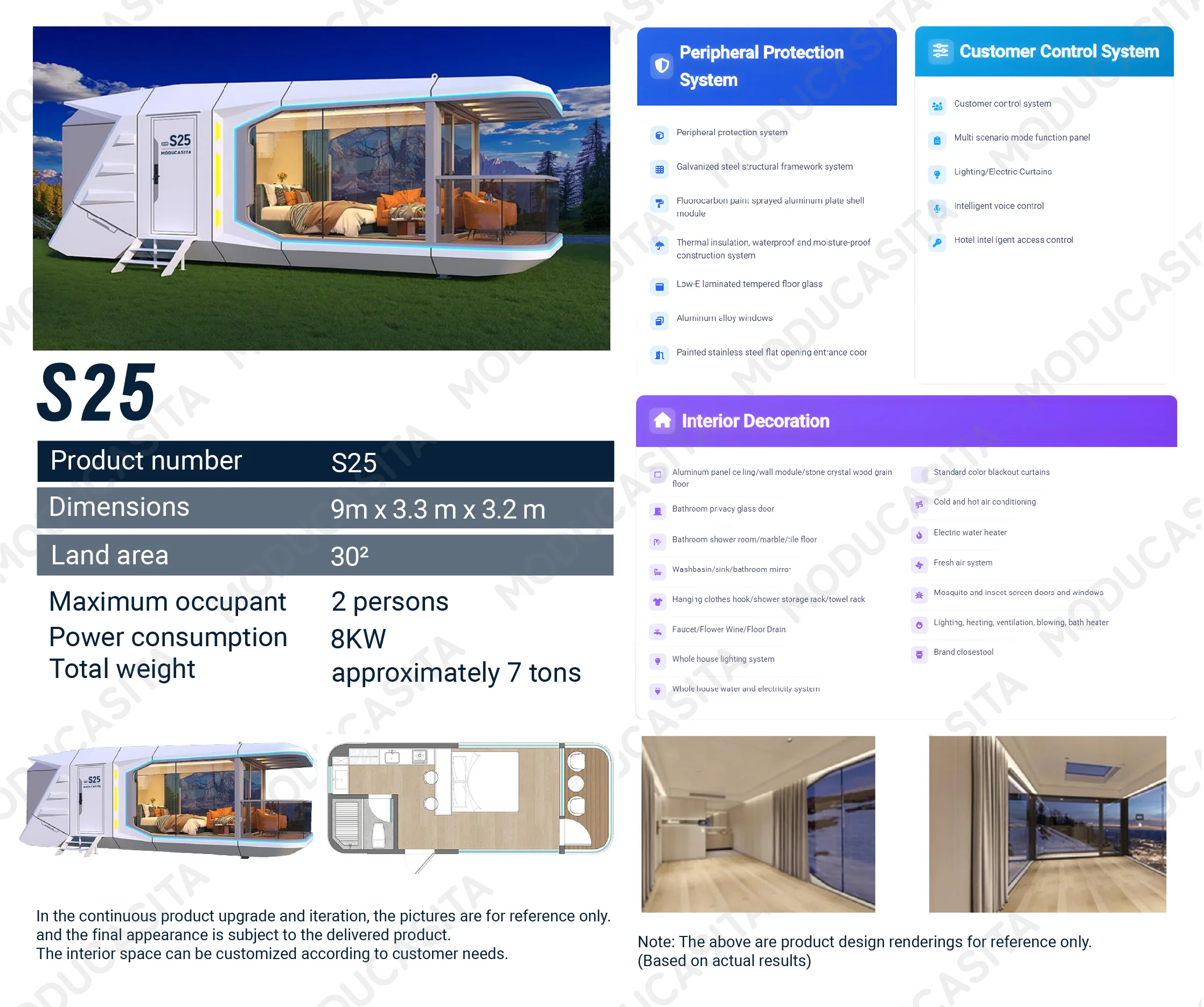 Modern Outdoor Capsule Container House Tent - Prefabricated