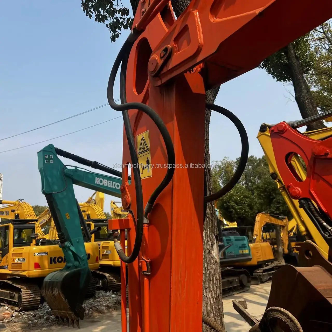 Small Second-hand Wheeled Excavators Doosan Dx60w 6ton Are Available ...