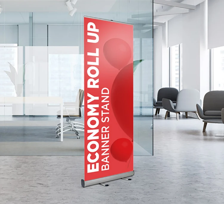 Cheap Roll up Banner Stand Economical and Portable Aluminium Roll up ...