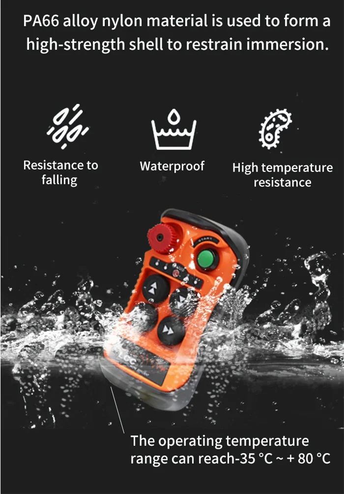 Q400/Q404 Industrial Remote Control - Dual Speed Crane Control