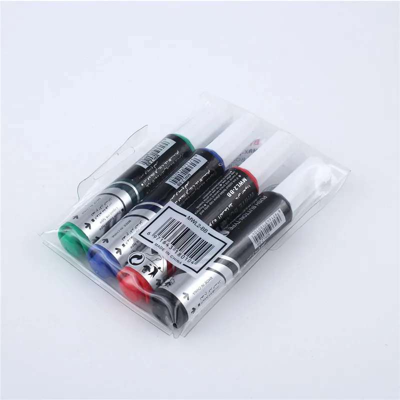 Multi-colored School Whiteboard Maker Black Yellow Bag Green Red Blue ...