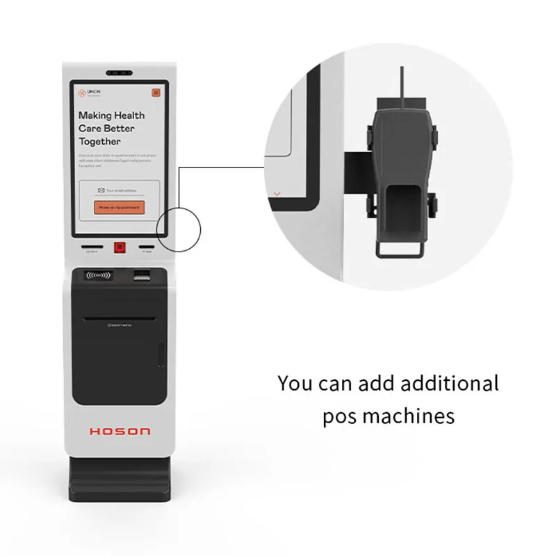 Floor Standing Automatic Selfcheck Terminal Kiosk A4 Printer