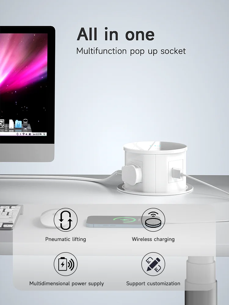 Top Quality Hidden Retractable Office Tables with Power