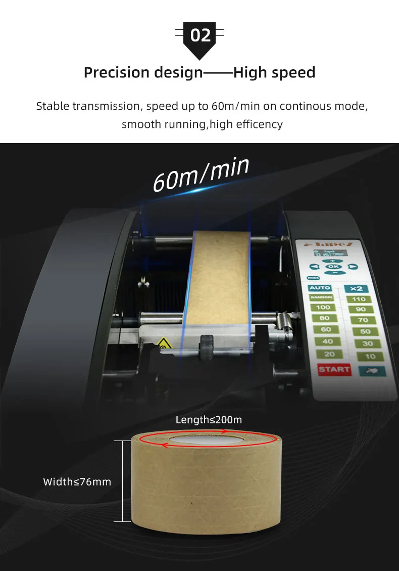 Tapez Automatic Water-Activated Tape Dispenser for Carton Packing