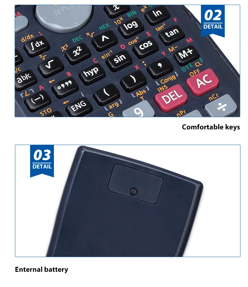 FX 991MS Calculator - Ideal for College and High School Math