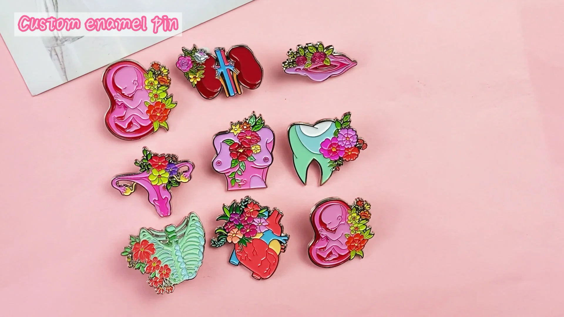 New Medical Anatomy Art Human Lung Medicine Brooch Funny Enamel Pin ...