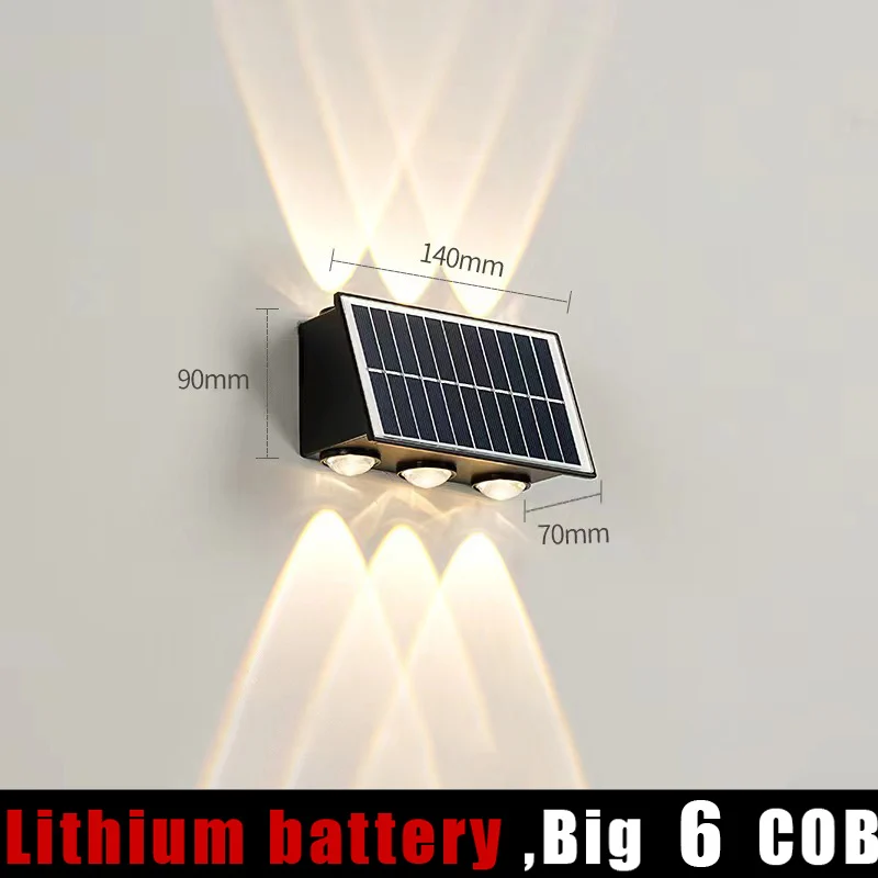 12 Hours Lighting 2 Packs 12 Led Wall Mounted Pathway Lights Outdoor ...