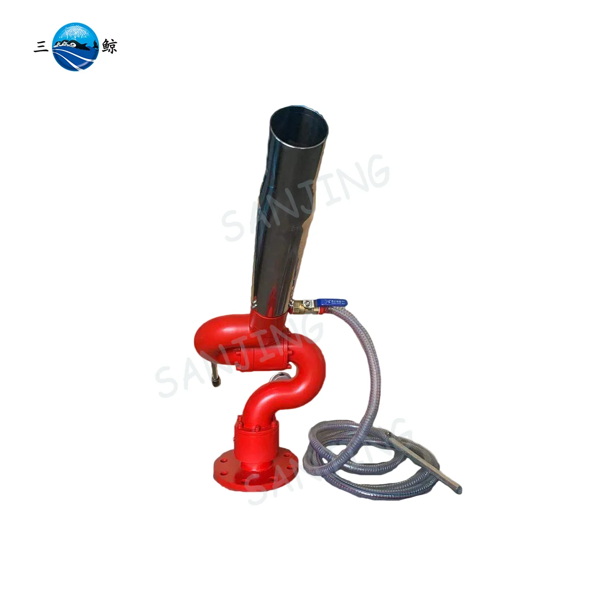 750GPM Fire Foam Monitor with Self-Priming Tube - ANSI 4" Flange