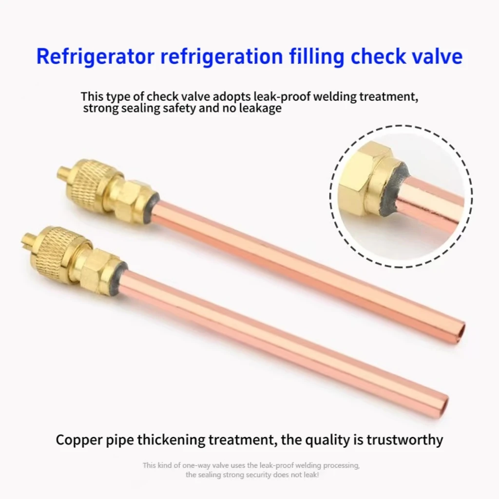 1/4"Copper Charging Valve Access Valve Air Conditioner Spare Parts High ...