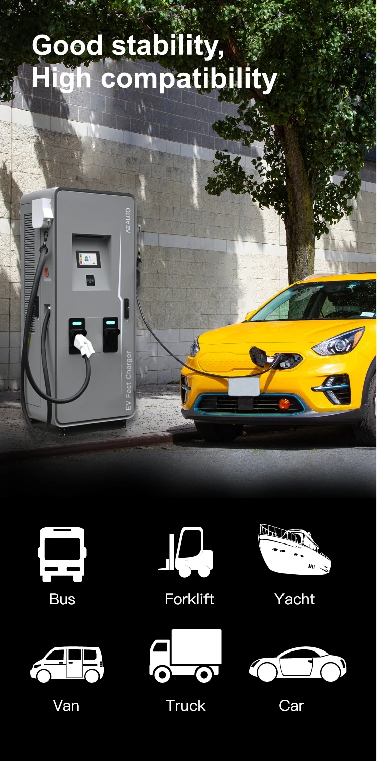 Dc Bidirectional 100kw Level 3 Ev Charger Evse Ccs2 Ev Charging Station For Business Charging ...