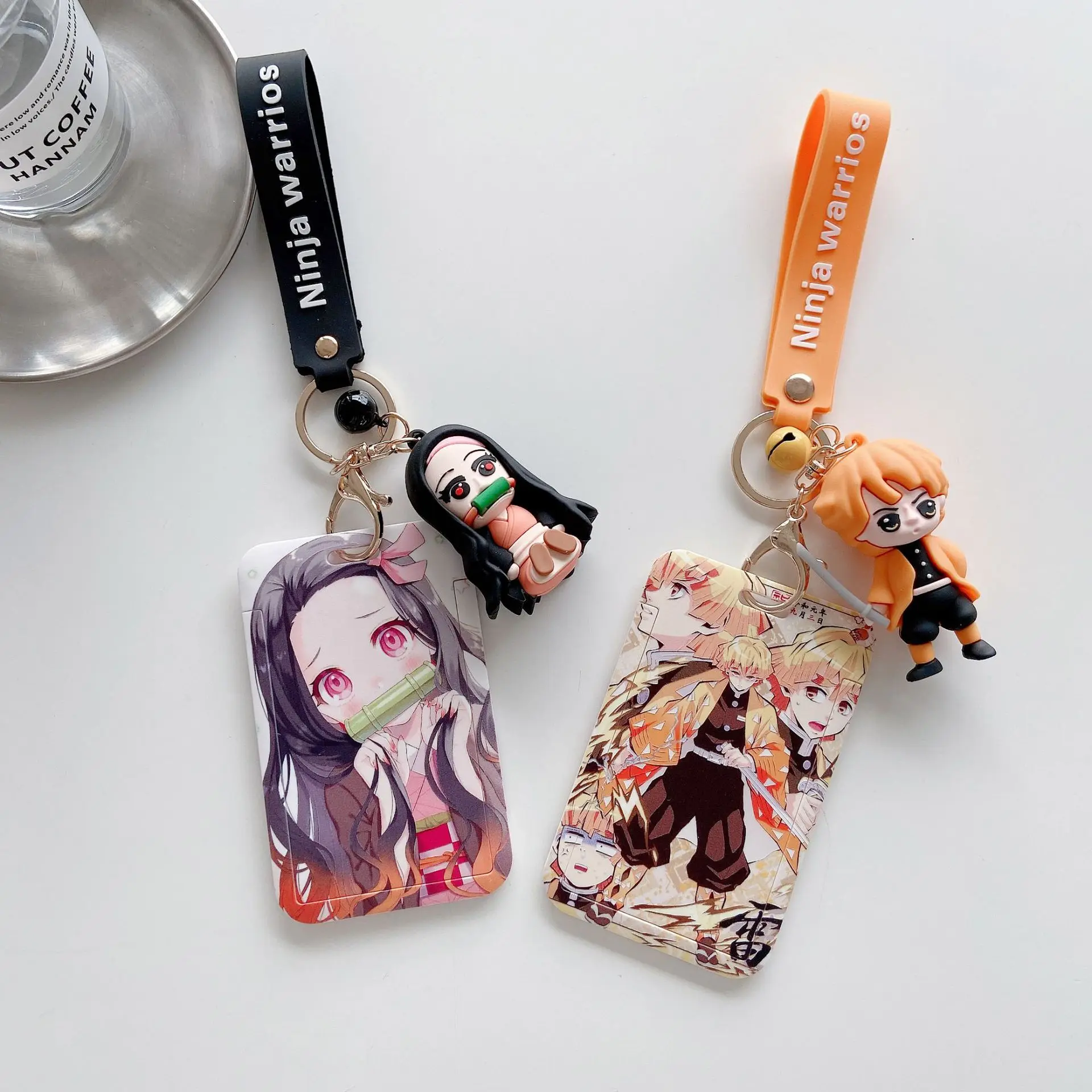 Demon Slayer Retractable Cute Girls Keychain Id Card Holder Cute Mobile ...