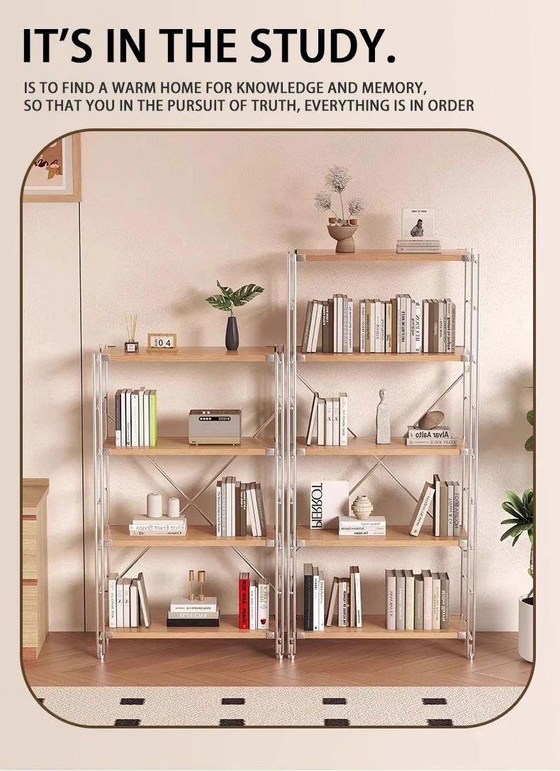 Japanese Floor-To-Ceiling Storage Rack Living Room Study Student ...