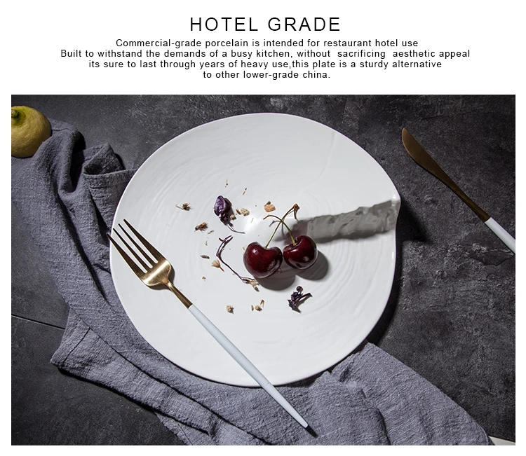 Japanese Creative Black White Dinnerware Porcelain Dishes