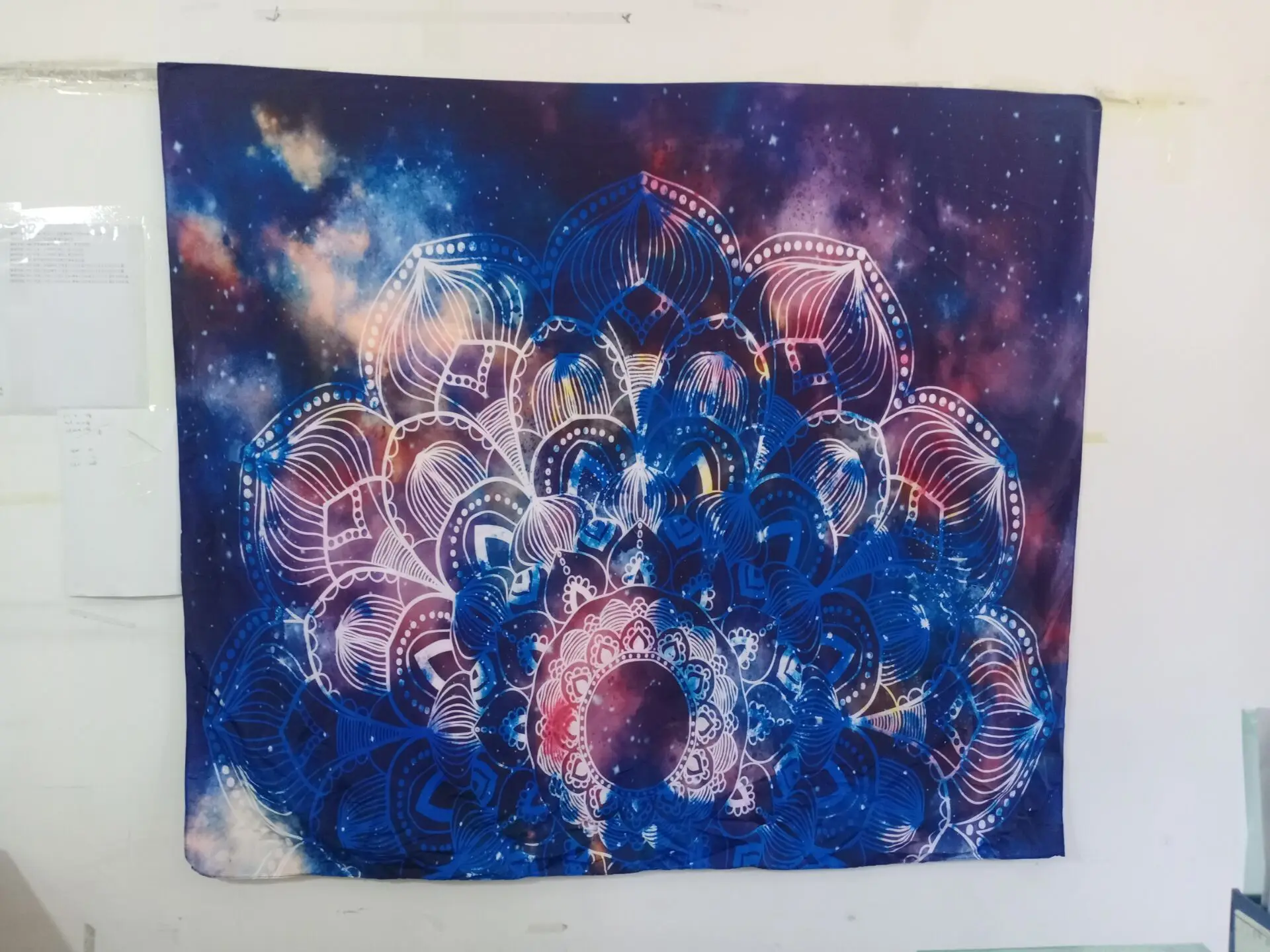 Night Sky Moon Star Tapestry Galaxy Beautiful Shiny Lighted Space ...