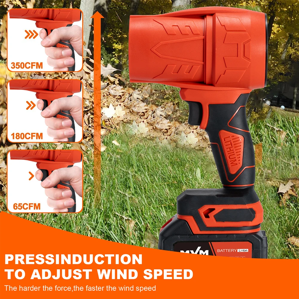 Cordless Leaf Blower - 36000RPM Mini Vacuum Cleaner Suction Fan