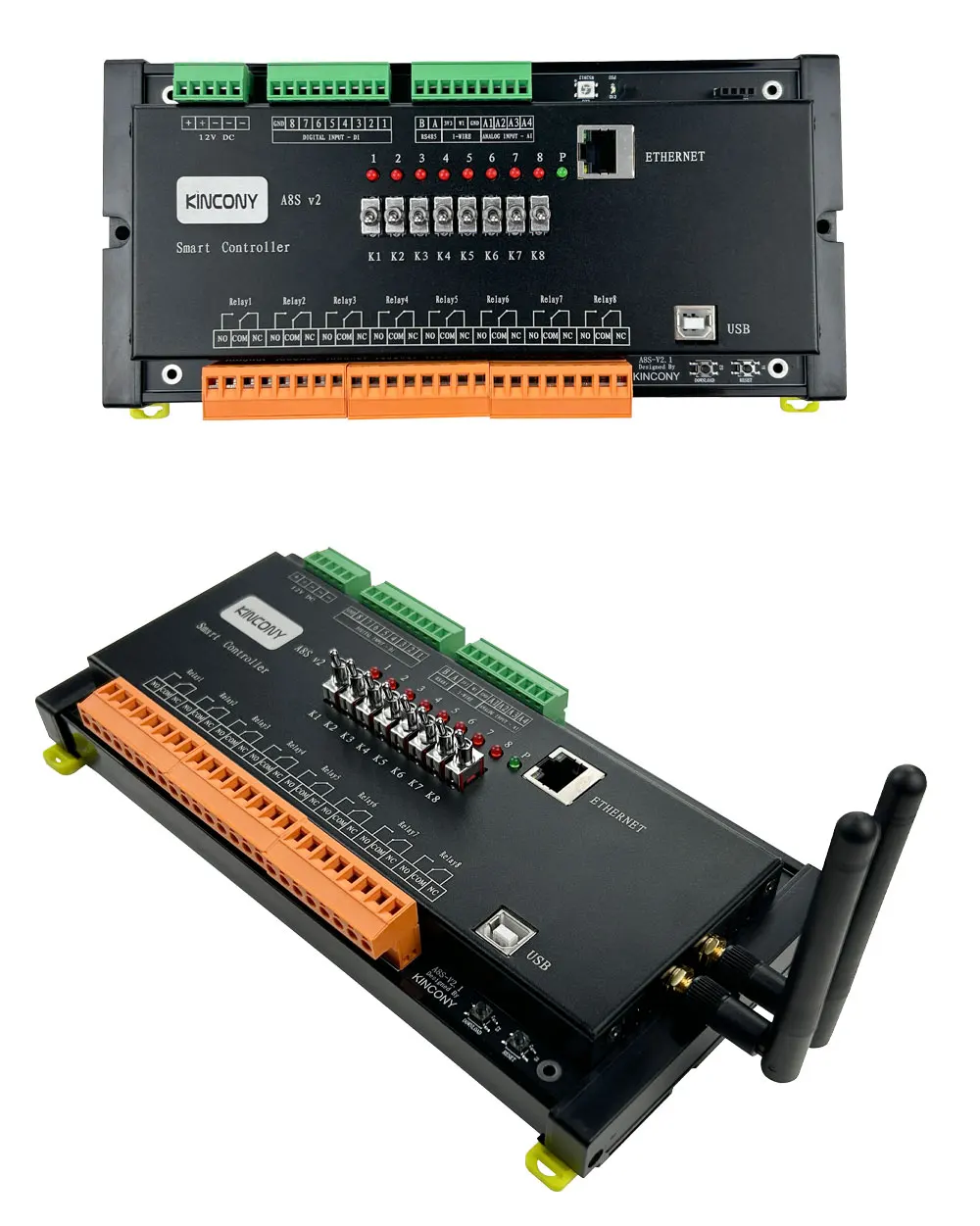 KC868-A8S V2 Smart Switch - Wifi, 4G, RS485, MQTT, Tasmota